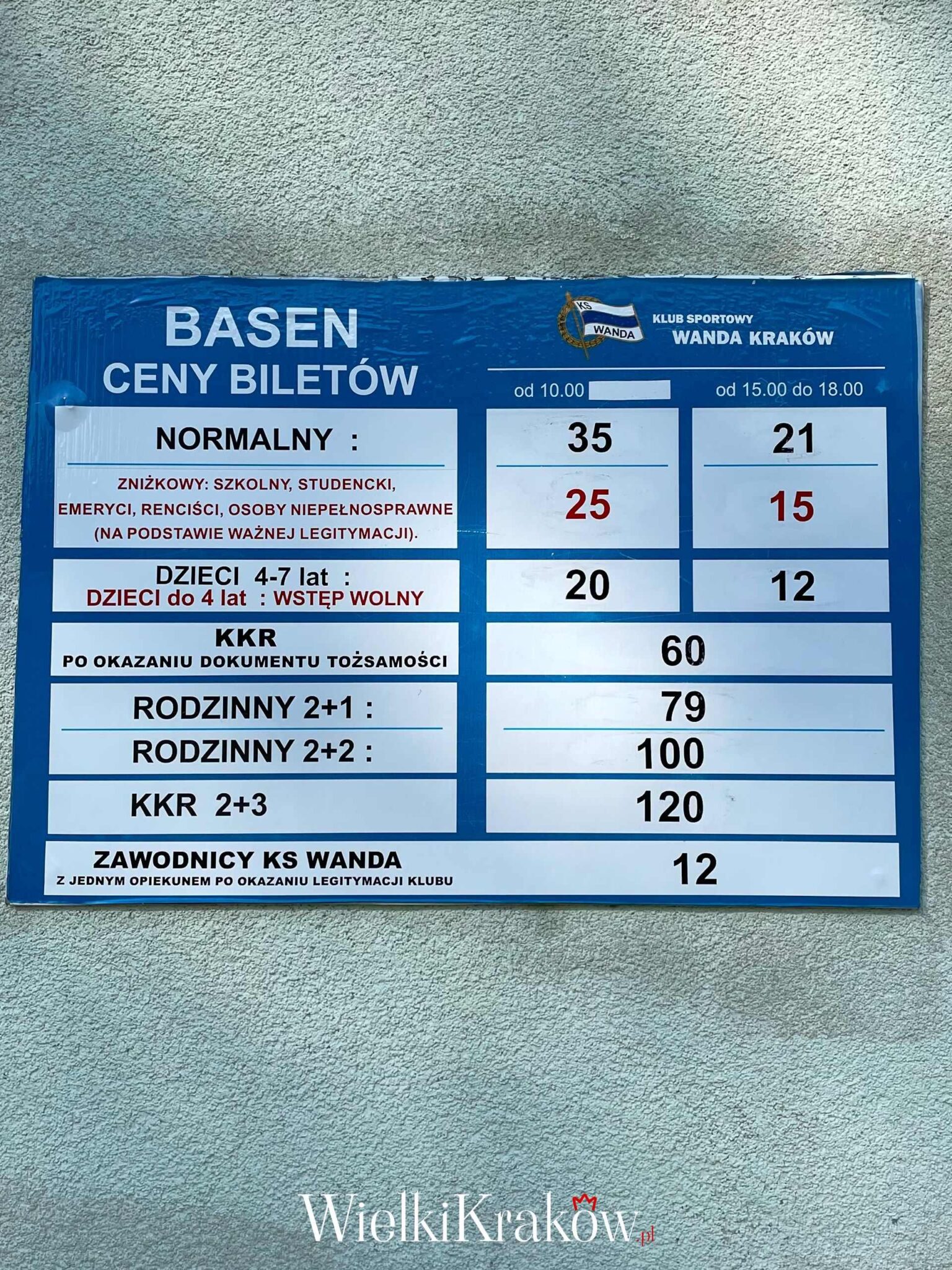 Basen Wandzianka cennik w 2024 roku. Ile kosztuje wstęp?