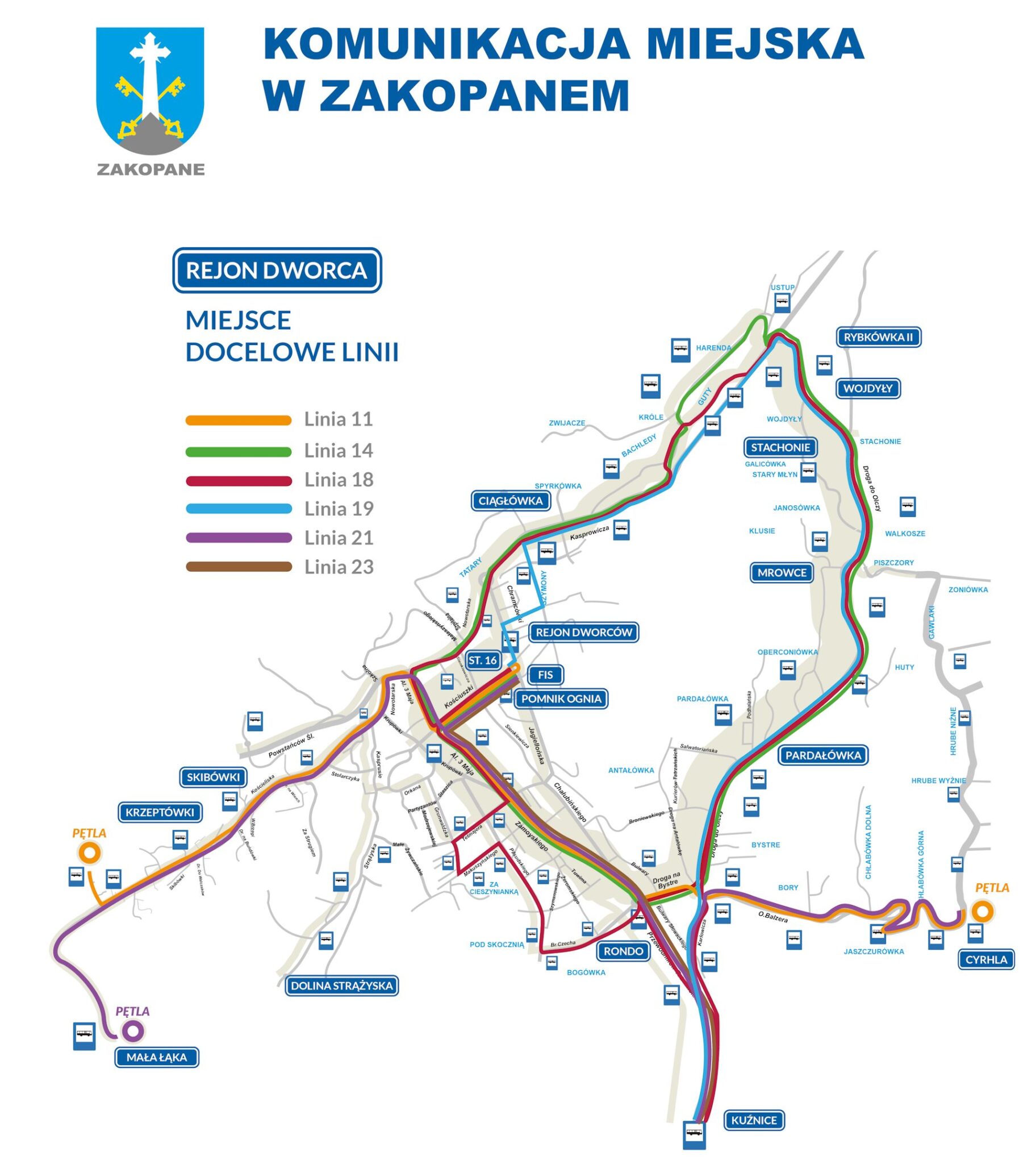 Komunikacja miejska w Zakopanem. Cennik biletów, mapa